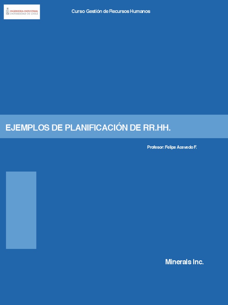 03 Ejercicios Planificaci N de RRHH | PDF | Gestión de recursos humanos | Psicología de sistemas