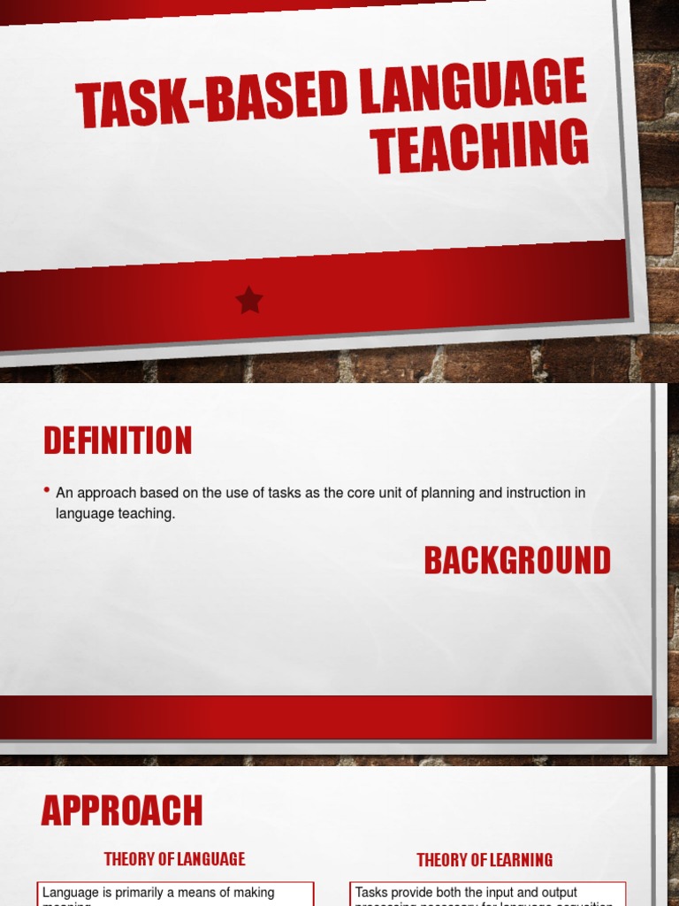 Task-Based Language Teaching Overview | PDF | Learning | Education Theory