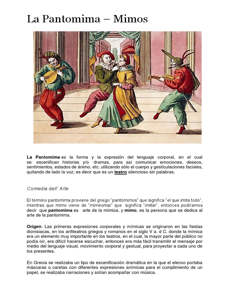 la pantomima | Teatro | Entretenimiento