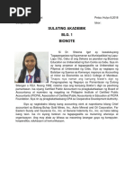 Bionote Example Tagalog | PDF