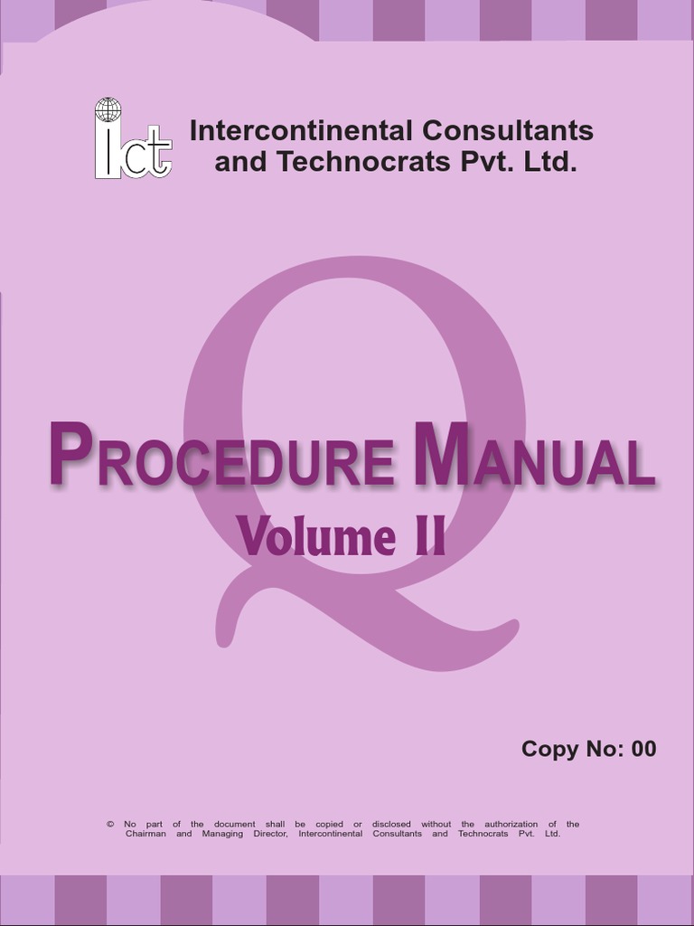 Rocedure Anual: Intercontinental Consultants and Technocrats Pvt. Ltd ...