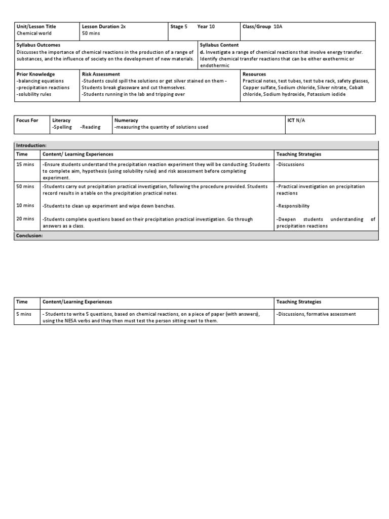 Precipitation Lesson Plan and Practical | PDF | Precipitation ...