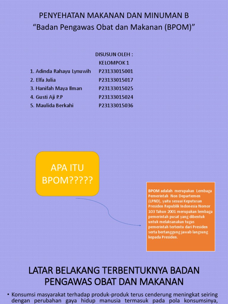Peran dan Fungsi BPOM di Indonesia | PDF