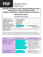 GTPA Prac Checklist and Requirements | PDF
