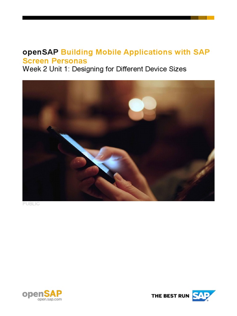 OpenSAP Sps4 Week 2 Unit 1 Dfdds Summary | PDF | Application Software | Computer Programming