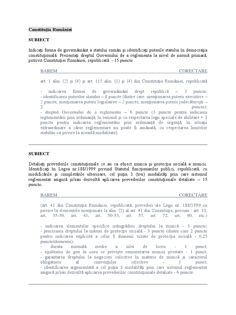 Subiecte Examen ANFP | PDF