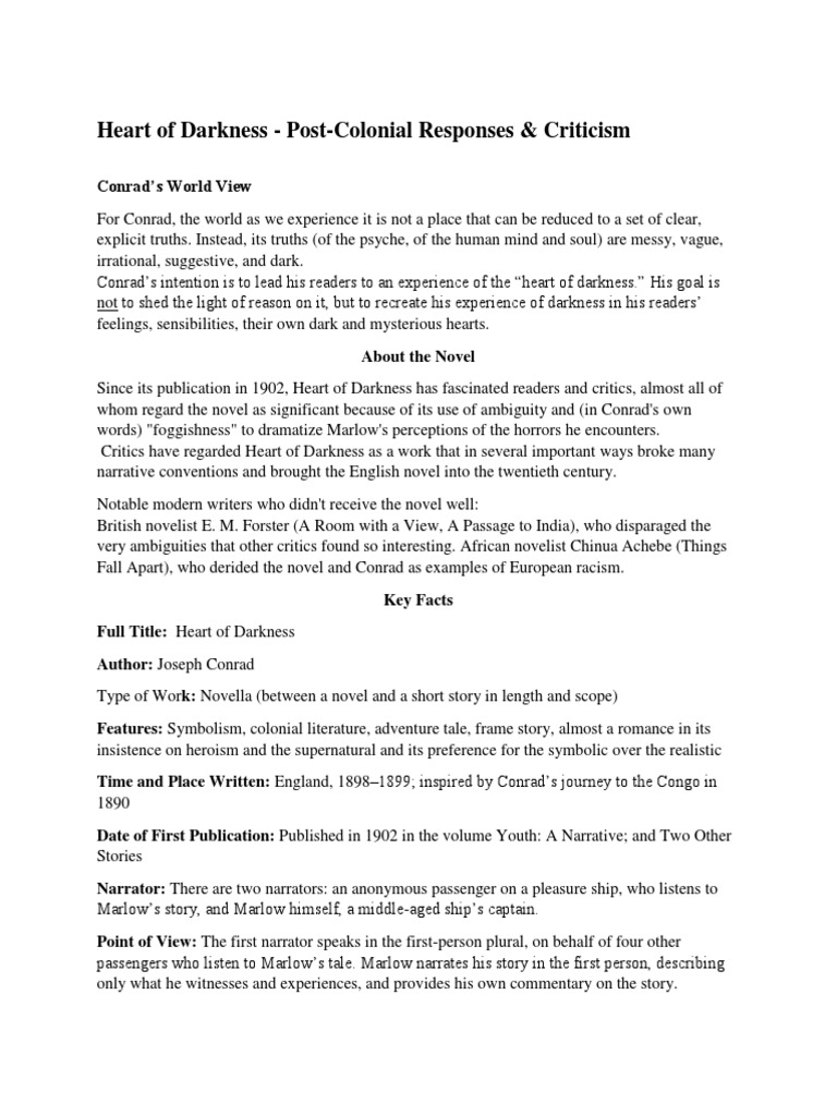 Heart of Darkness | PDF | Heart Of Darkness | Joseph Conrad