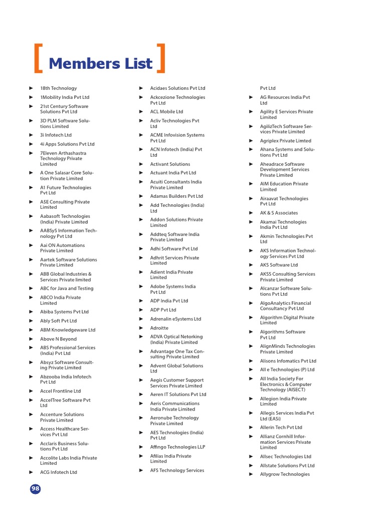 Nasscom Member List-2017 | PDF | Companies | Business