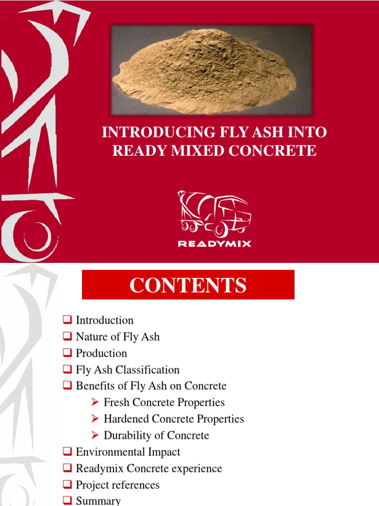 Fly Ash in Brunei Ready Mix Concrete | PDF | Fly Ash | Concrete