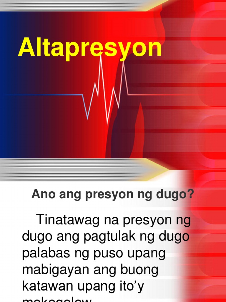 Altapresyon Lecture | PDF