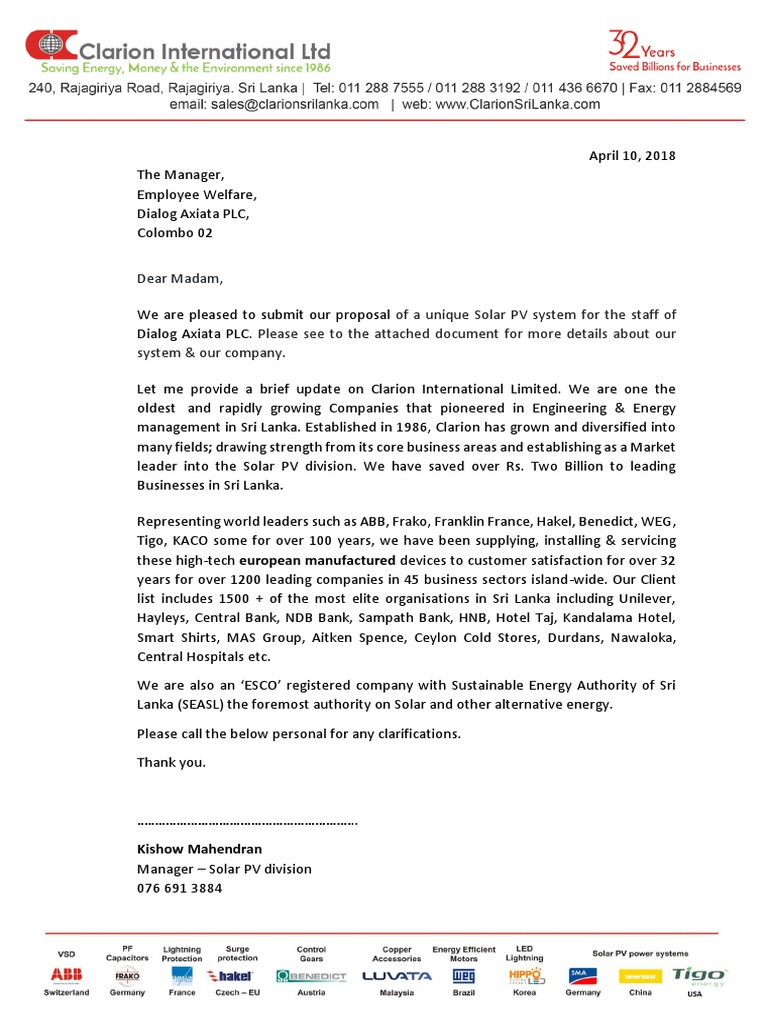 Solar PV System Promotion | Download Free PDF | Solar Power ...