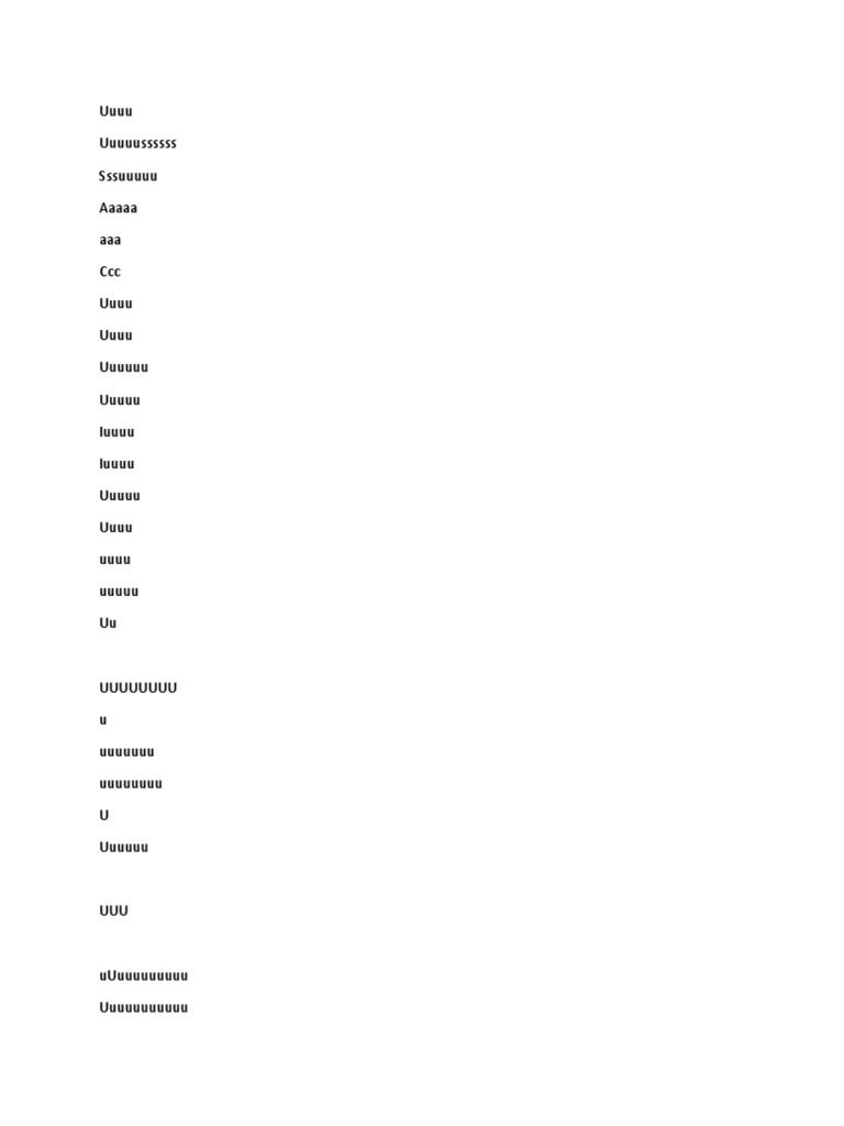 Uuuu Uuuuussssss Sssuuuuu Aaaaa Aaa CCC Uuuu Uuuu Uuuuuu Uuuuu Iuuuu ...