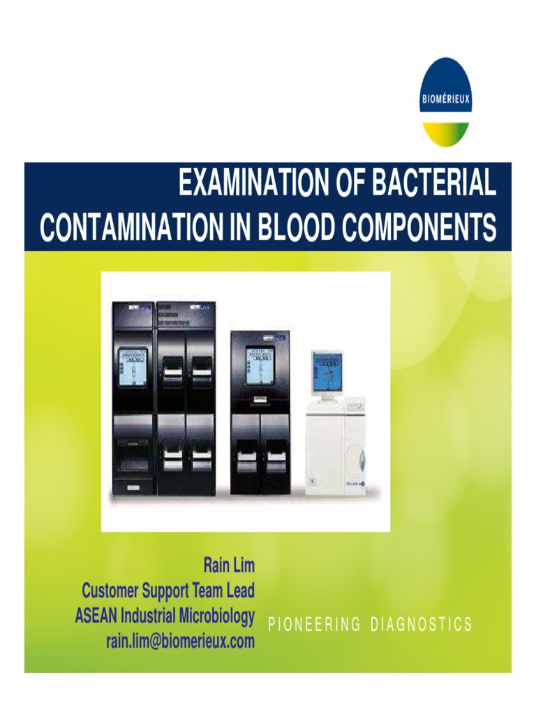 Analysis of Measures to Reduce Bacterial Contamination in Blood ...