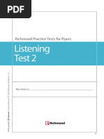 Pre A1 Starters, A1 Movers and A2 Flyers Thematic Vocabulary List | PDF ...