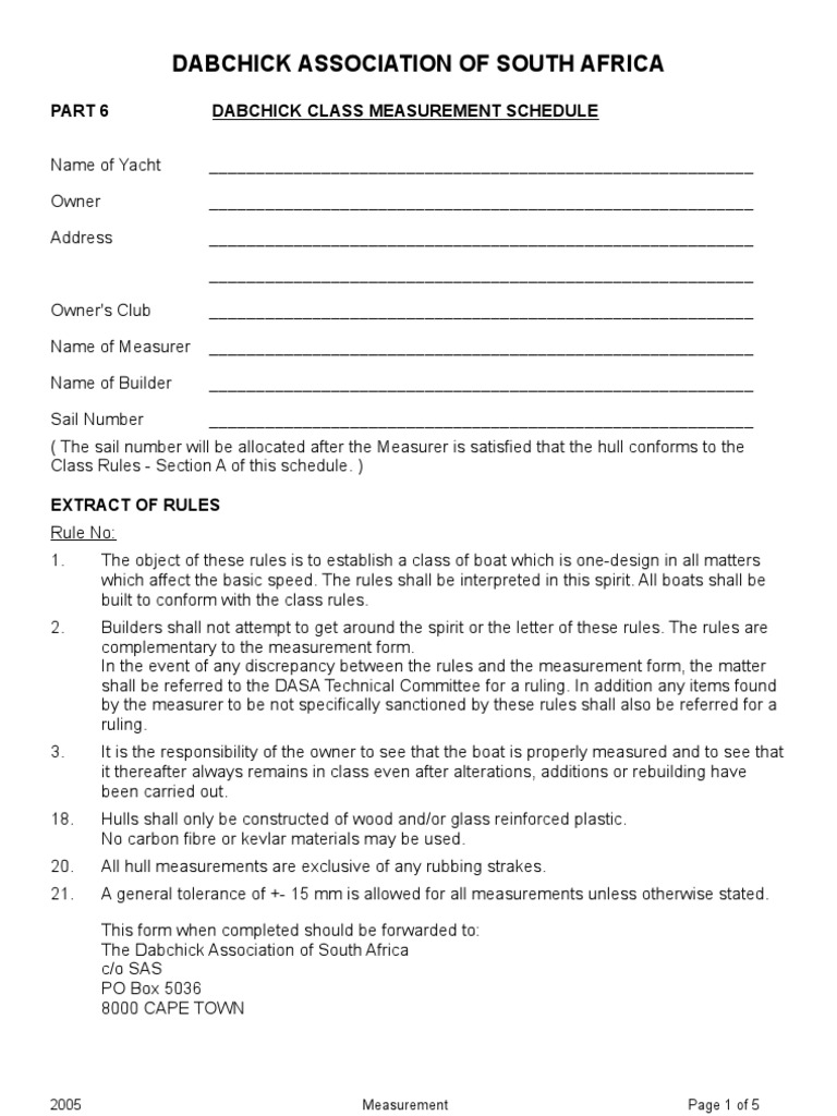 DASA Measurement | PDF | Water Transport | Watercraft
