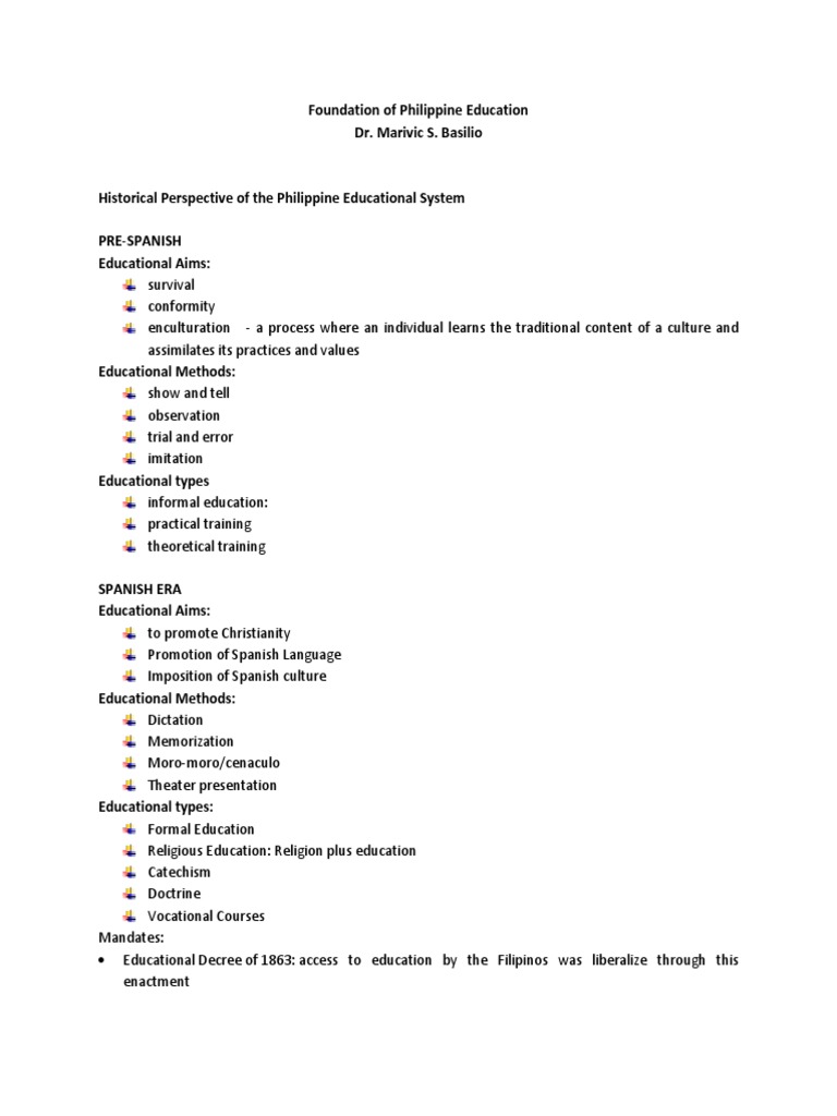 Philippine Education History Overview | PDF | Schools | Teachers