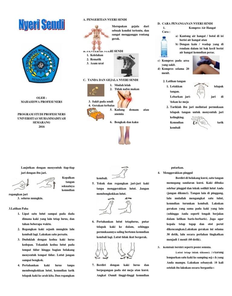 Leaflet Nyeri Sendi | PDF