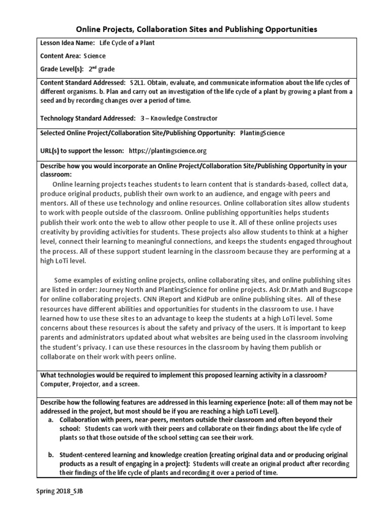 Online Learning Lesson Itec | PDF | Pedagogy | Teaching