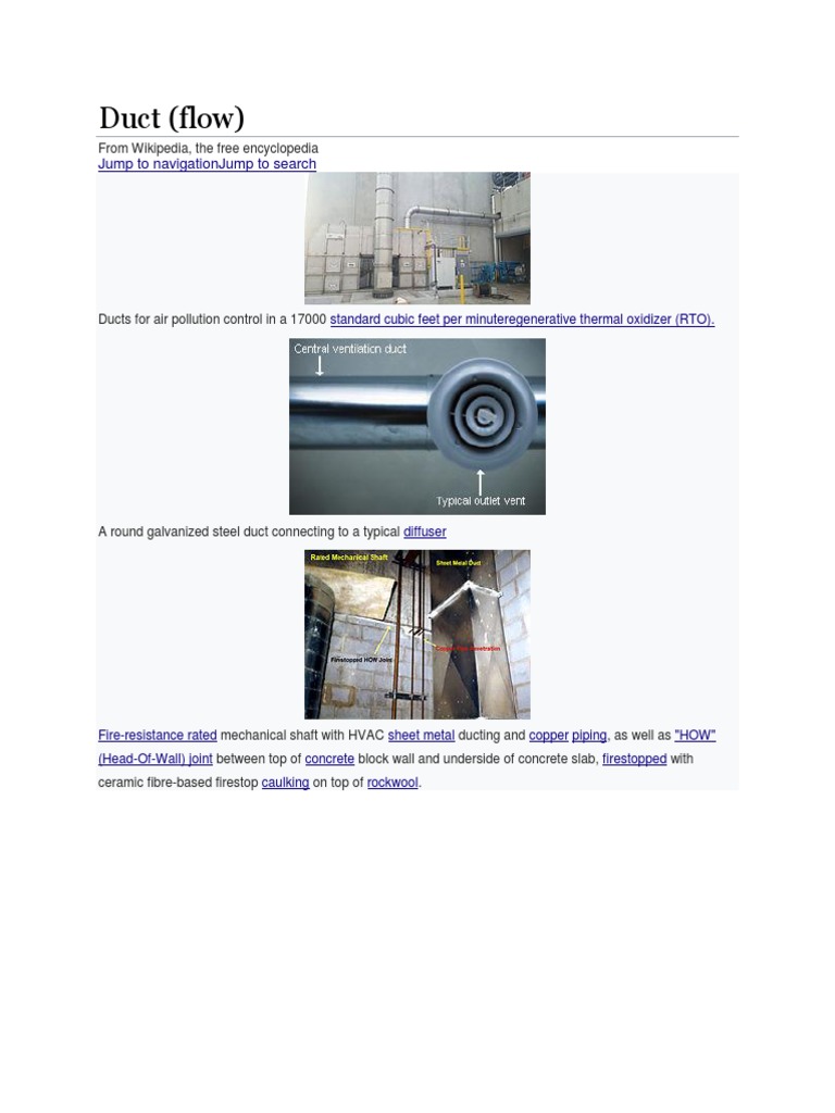 Ducts Details | PDF | Duct (Flow) | Building Engineering
