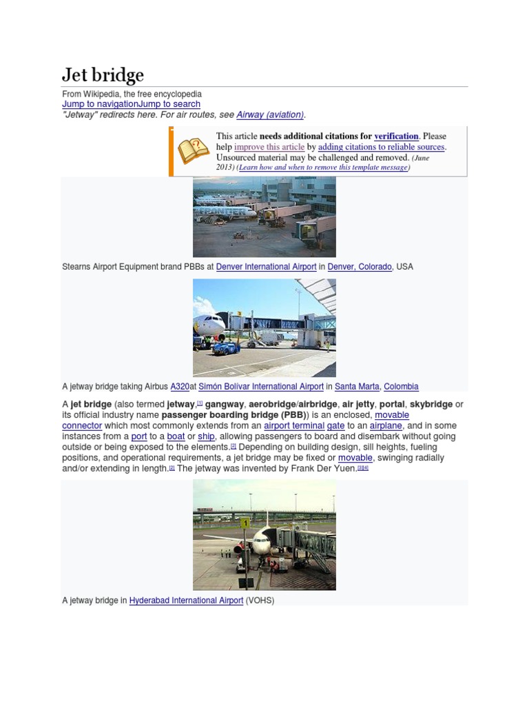 Jet Bridge: Jump To Navigationjump To Search | PDF | Transport ...