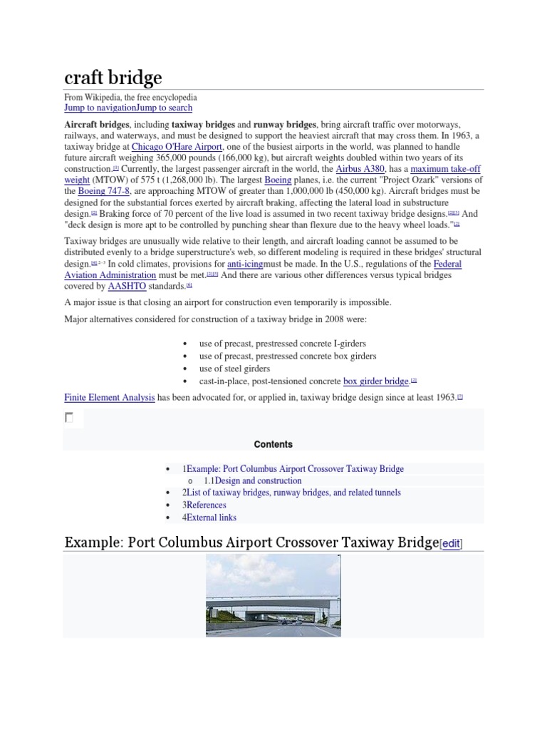 Aircraft Bridges | PDF | Civil Engineering | Aviation