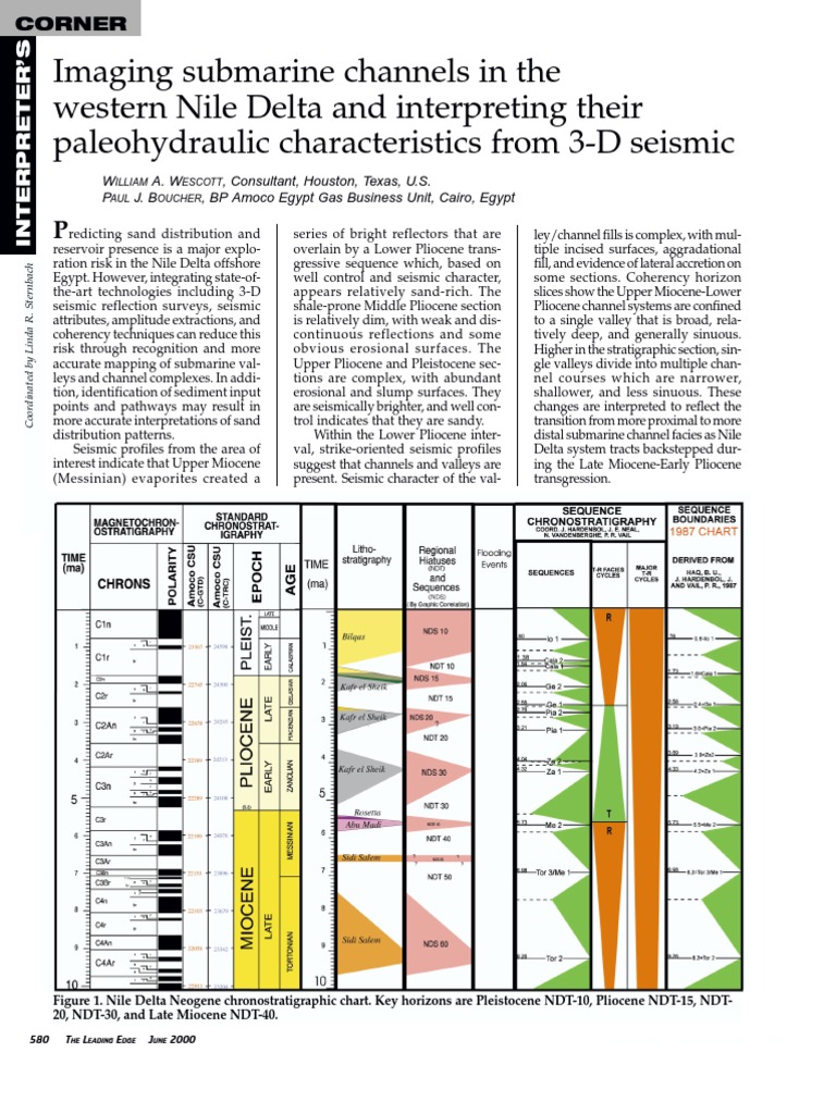 Nile Delta Submarine Channel Analysis | PDF | Stratigraphy | Earth Sciences