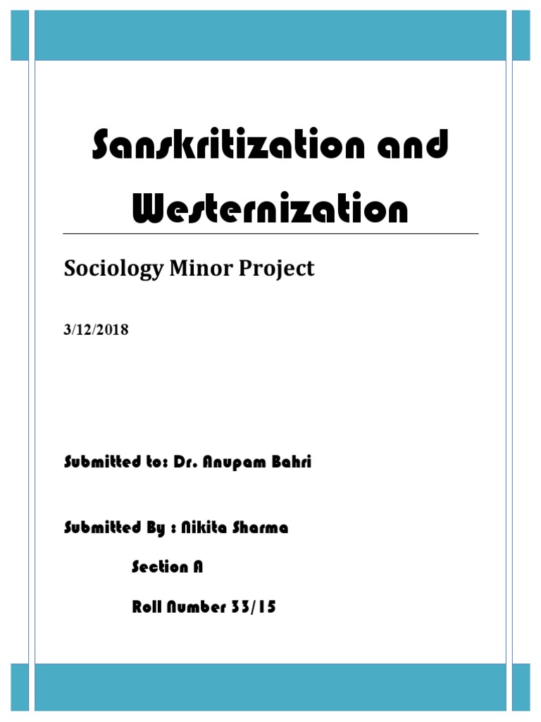 Sanskritization and Westernization | PDF | Caste | British Raj