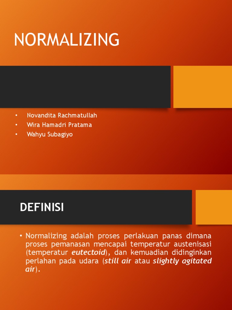 Pengertian Normalizing | PDF