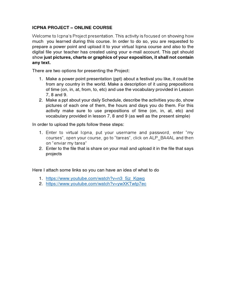 Icpna Project - Online Course | PDF | Computers