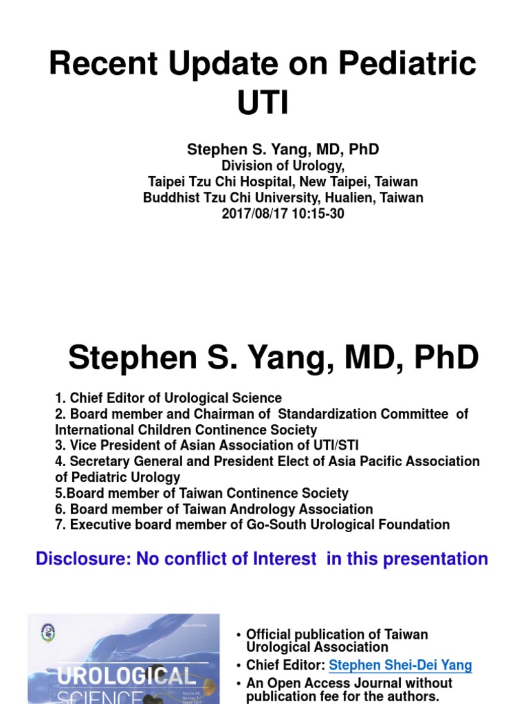 1. Prof Stephen-Update on Pediatric UTI 報告版 | PDF | Urinary Tract ...