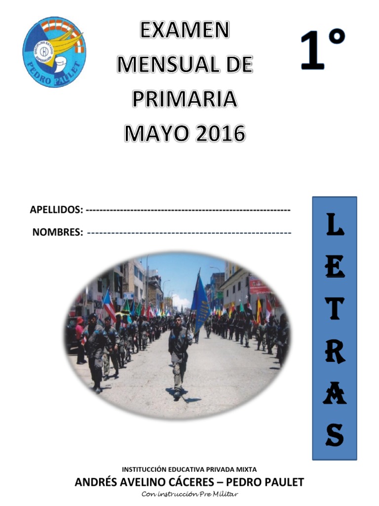 Caratula Examen | PDF