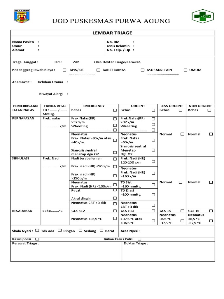 Lembar Triage | PDF