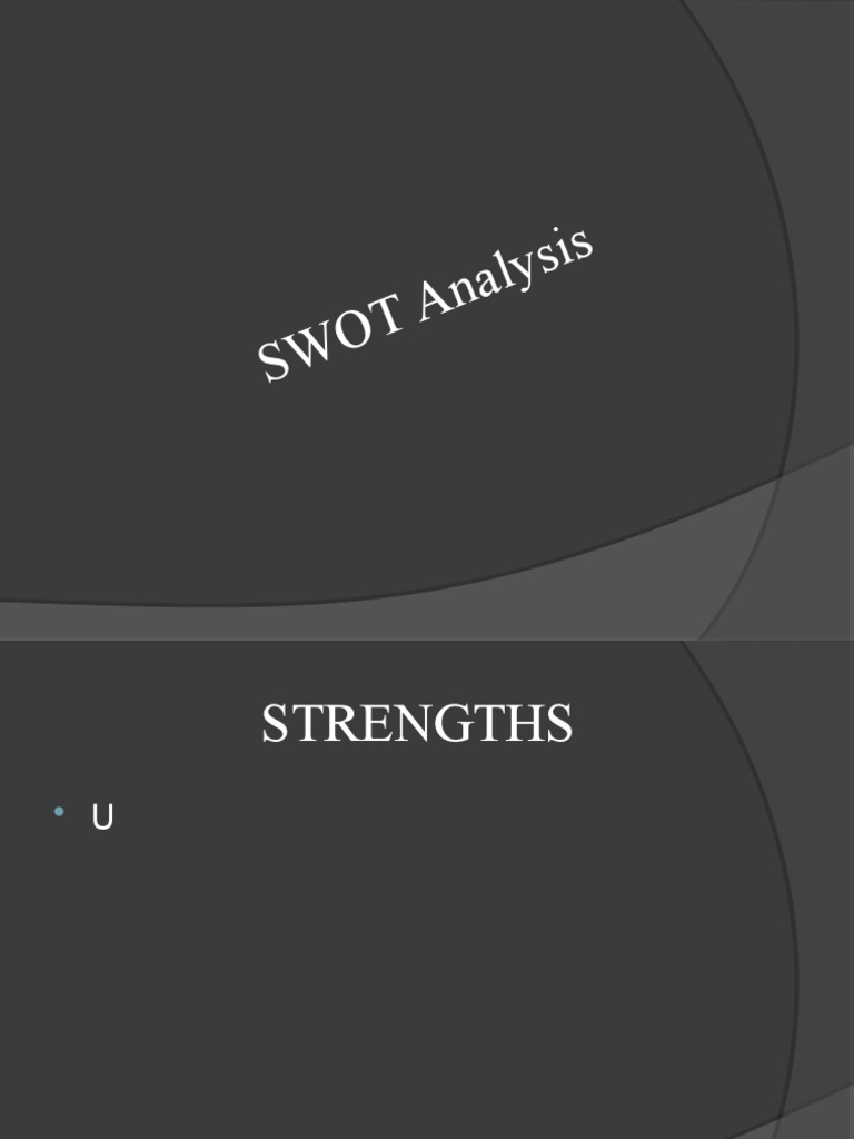 SWOT Analysis Overview | PDF