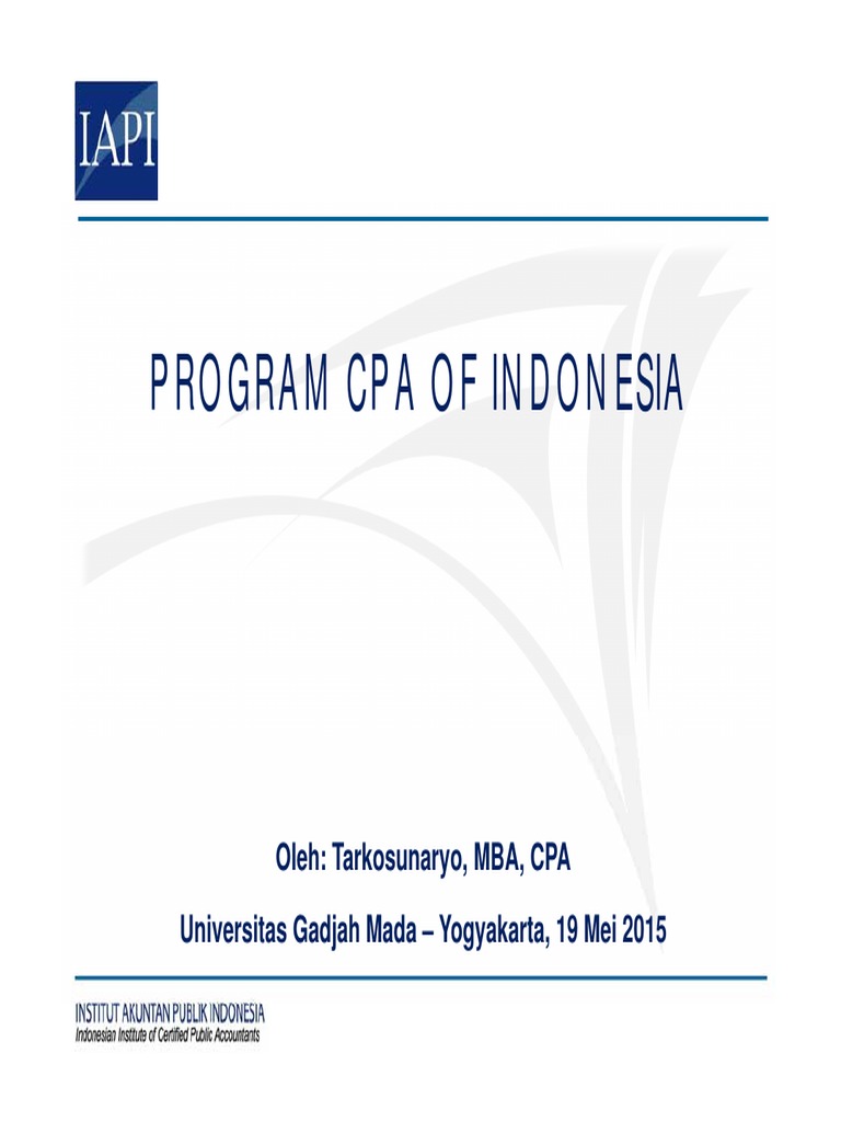 Cpa Program PDF | PDF
