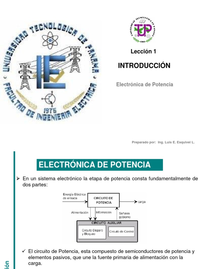 Leccion 1 Introduccion - Rev.2 | PDF | Electrónica de potencia ...