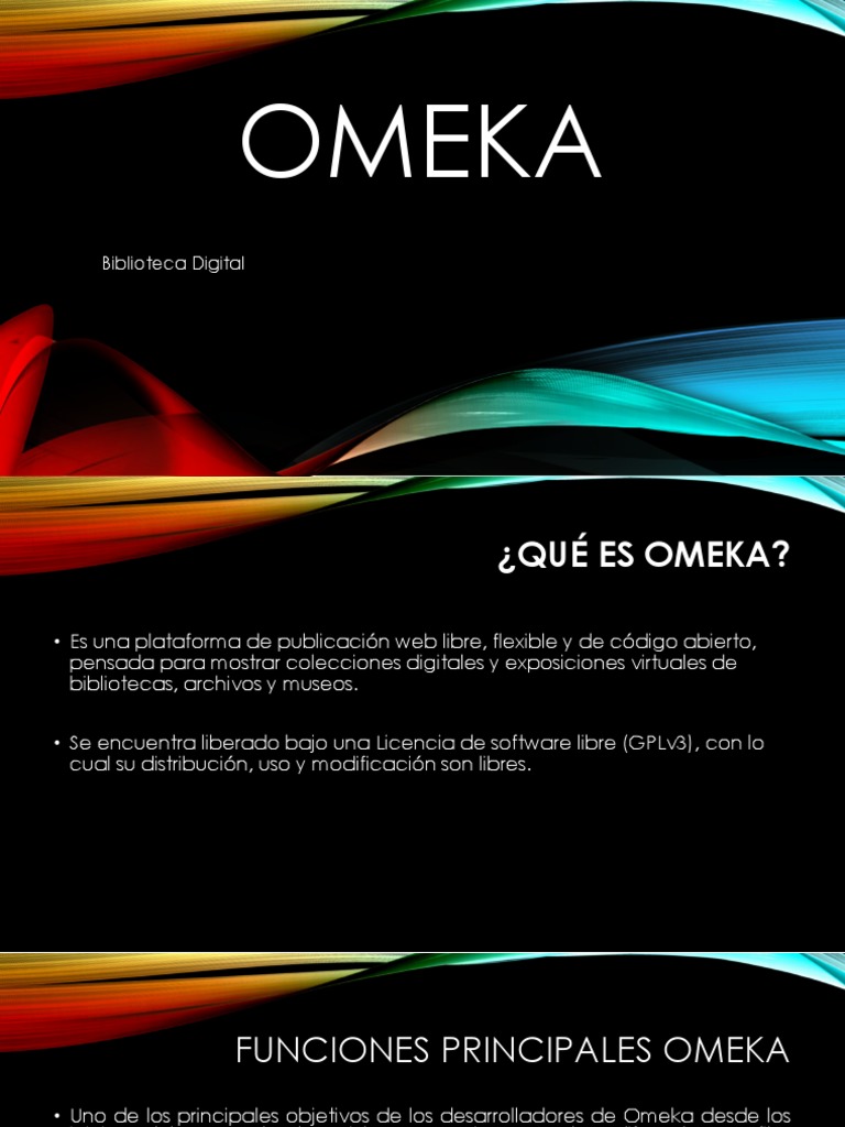 OMEKA (Introduccion) | PDF | Metadatos | Software libre