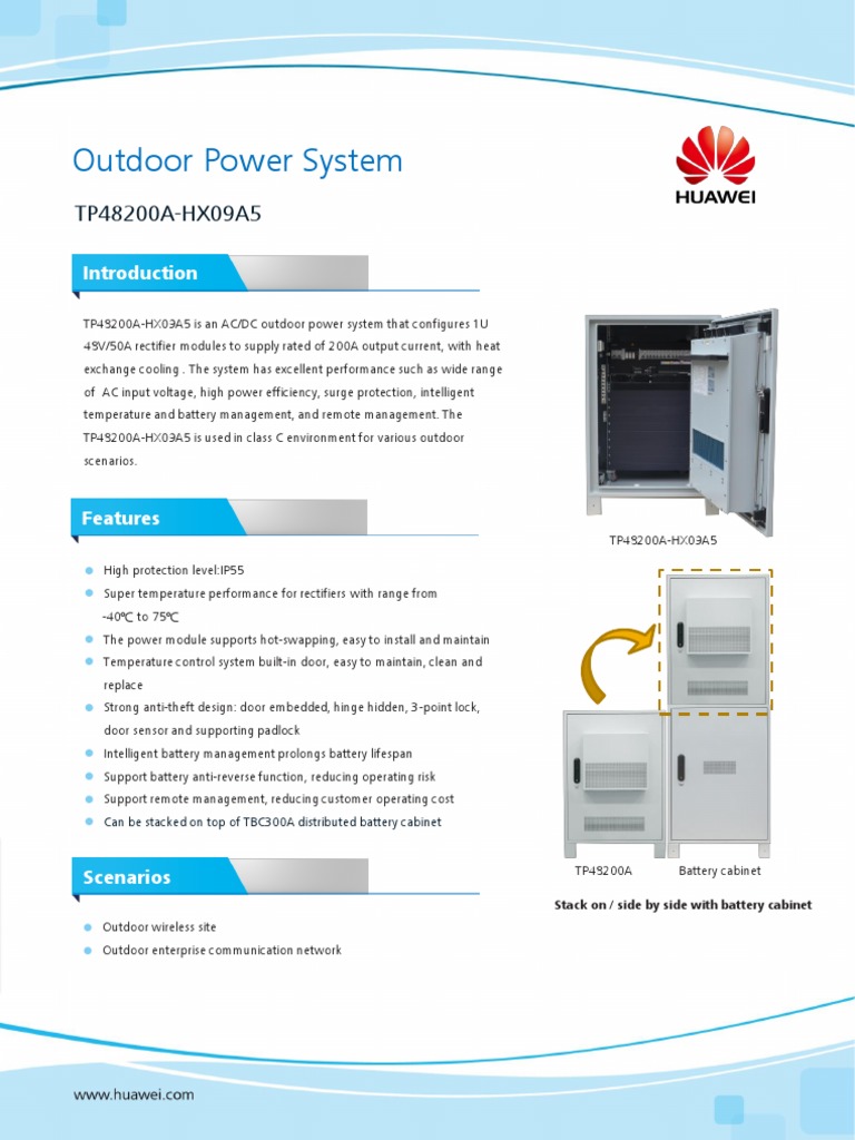 Outdoor Power System: TP48200A-HX09A5 | PDF | Rectifier | Electric ...