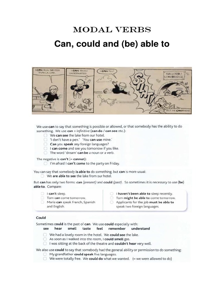 Understanding Modal Verbs: Usage Guide | PDF