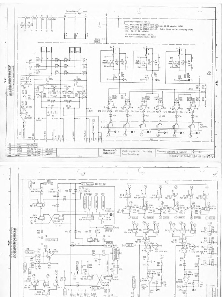 Siemens SIMOREG 6RA26 Schematics | PDF