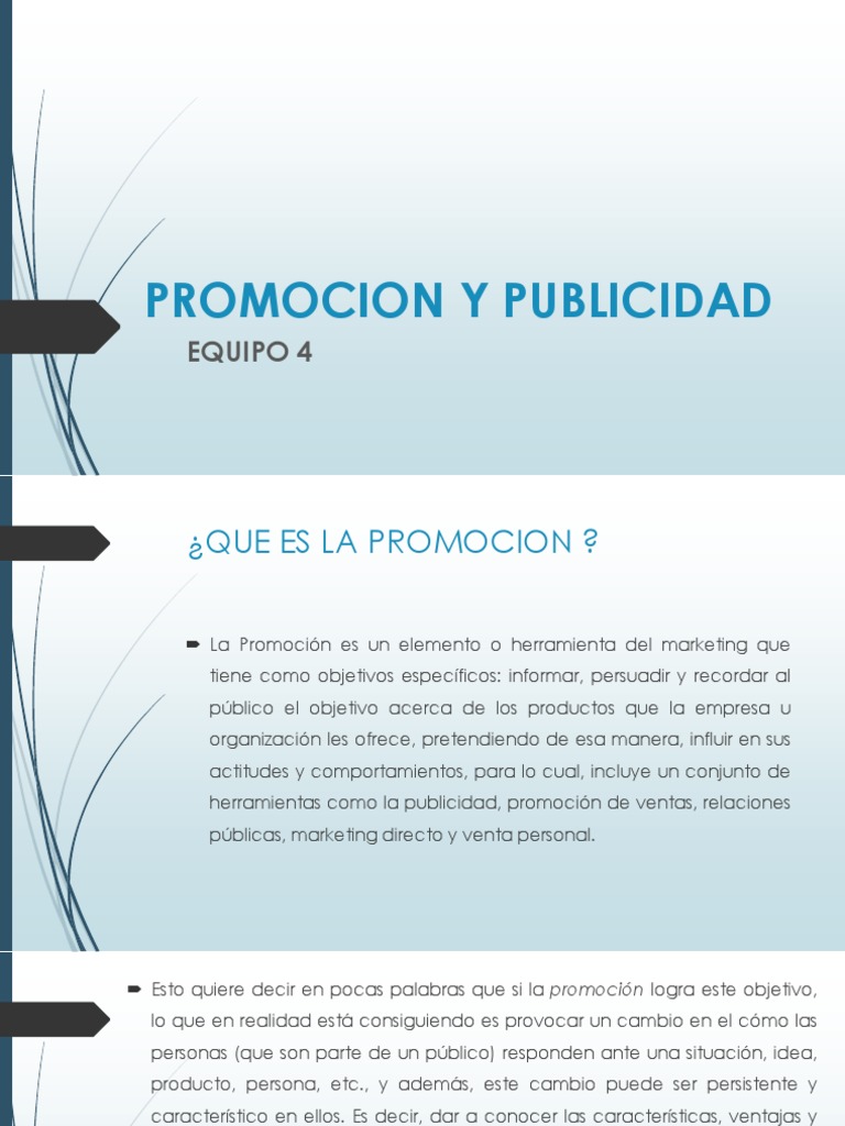 Promocion y Publicidad | PDF | Publicidad | Marketing