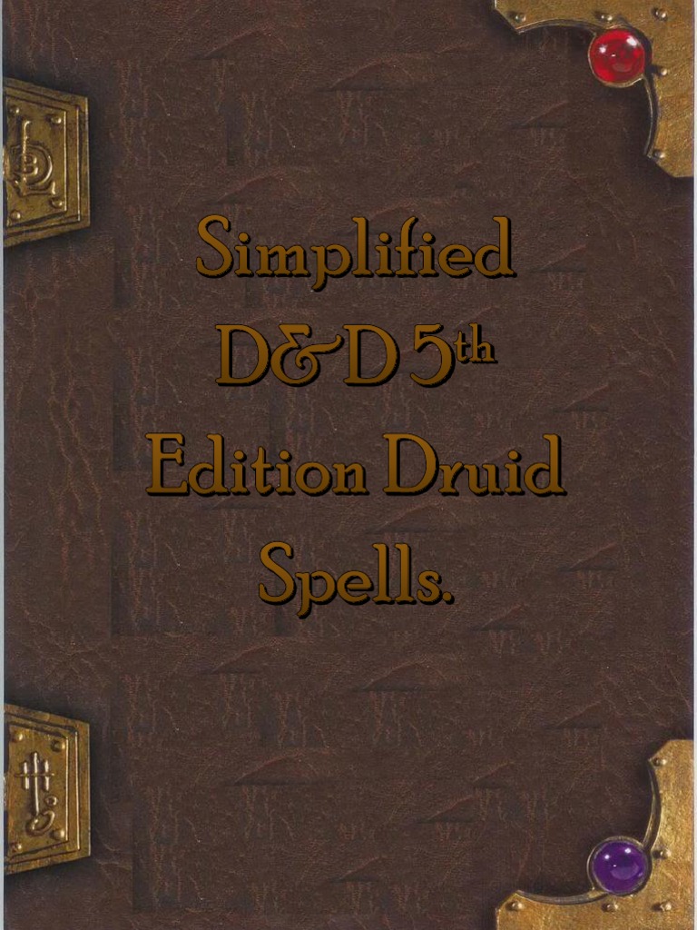 Druid Spells.pdf | Nature
