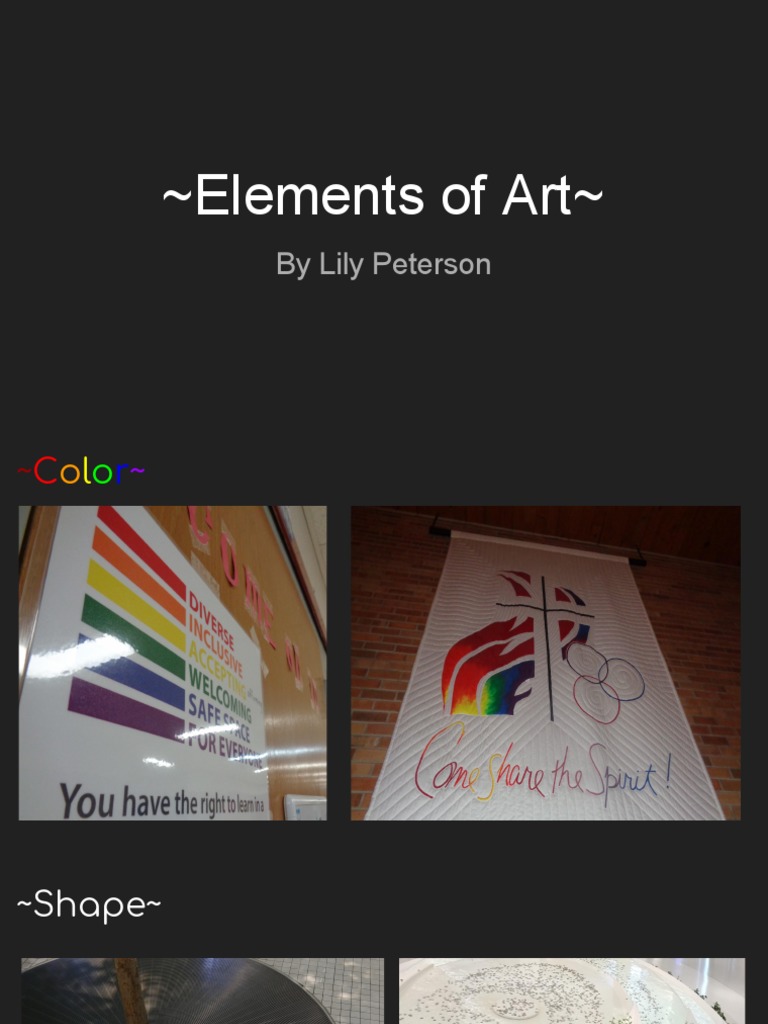 Photography Elements of Art | PDF