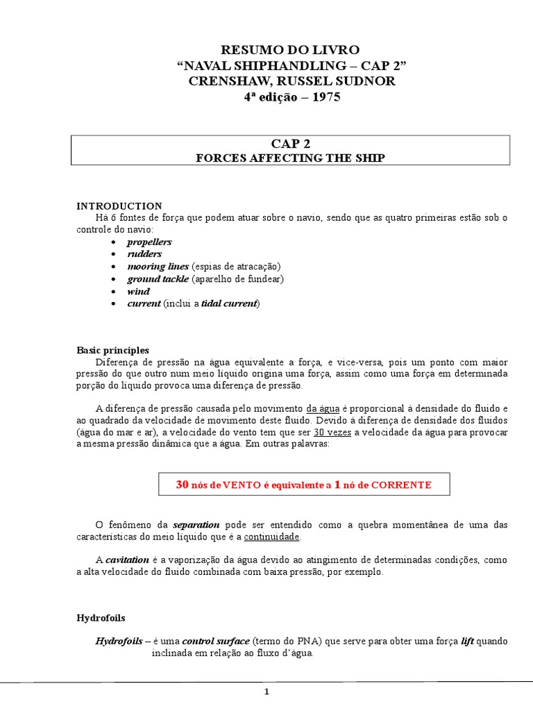 Naval Forces and Shiphandling | PDF | Força | Rotação Naval Forces and Shiphandling | PDF | Força | Rotação