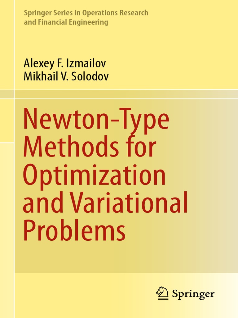 Newton-Type Methods For Optimization and Variational Problems | PDF | Mathematical Optimization ...