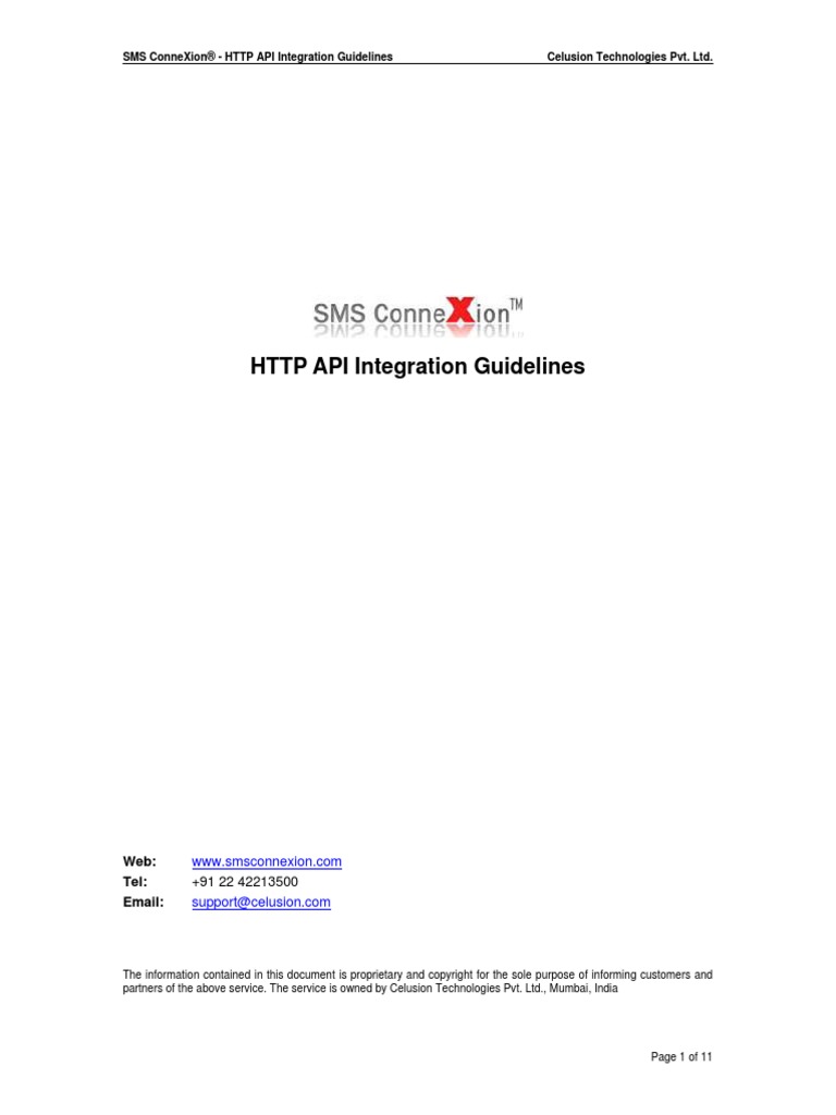HTTP API Integration Guidelines PDF | PDF | Application Programming Interface | Hypertext ...