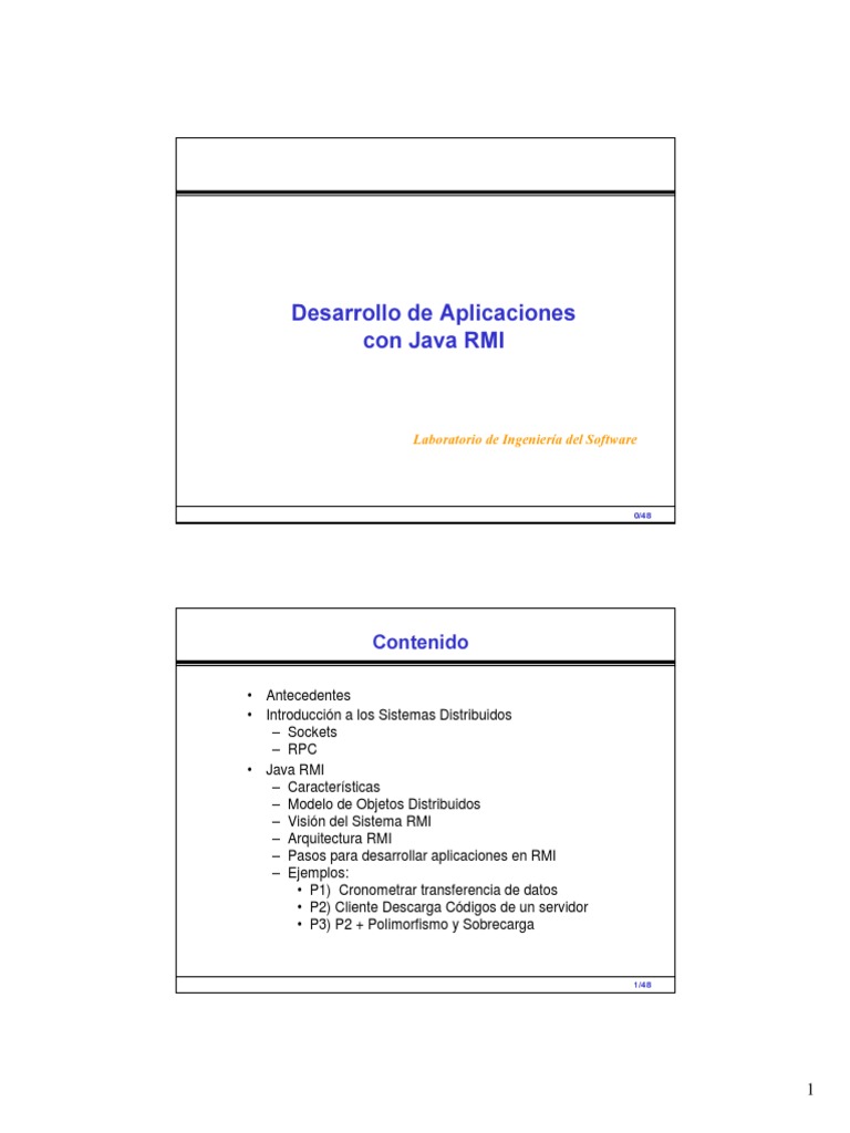 Tema4 RMI PDF | PDF | Java (lenguaje de programación) | Programación de computadoras