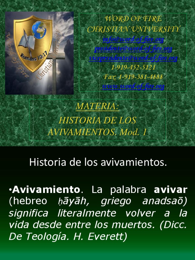 Historia de los Avivamientos Cristianos | PDF | Martin Luther | John Calvin