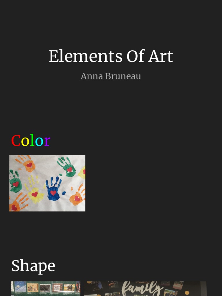 Elements of Art Presentation | PDF