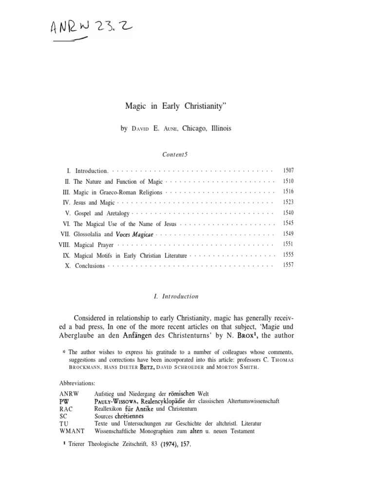 Magic's Role in Early Christianity | PDF | Deviance (Sociology ...
