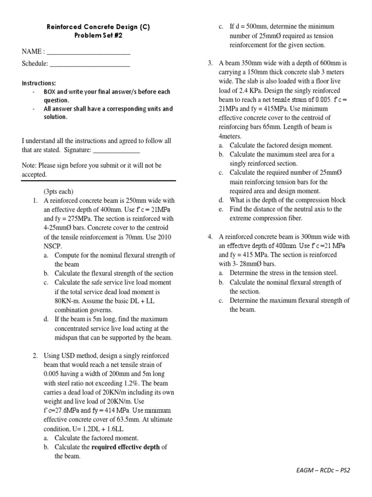 Problem Set No.2 - Ultimate Stress Design (USD) | Download Free PDF | Strength Of Materials ...